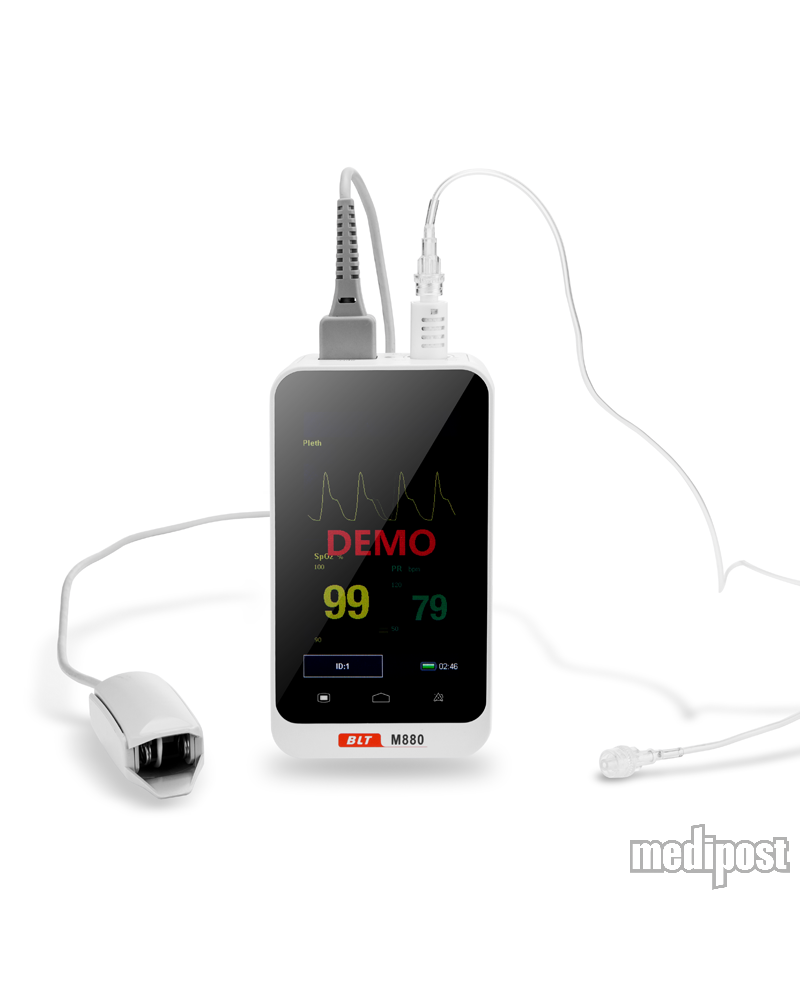 Moniteur patient mobile et capnographe Biolight M 880 mesure CO2, SpO2